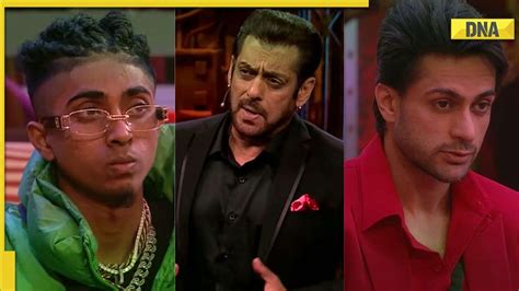 Bigg Boss 16 Salman Khan Schools Shalin Bhanot Mc Stan Over Their