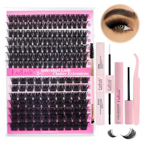 Fadlash Diy Lash Extension Kit Individual Lashes Cluster D Curl Eyelash Extension