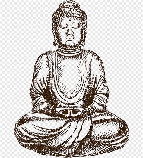 부처님 Gautama 부처님 그리기 불교 스케치 주 님 부처님을 그린 수채화 그림 생일 축 하 벡터 이미지 Png
