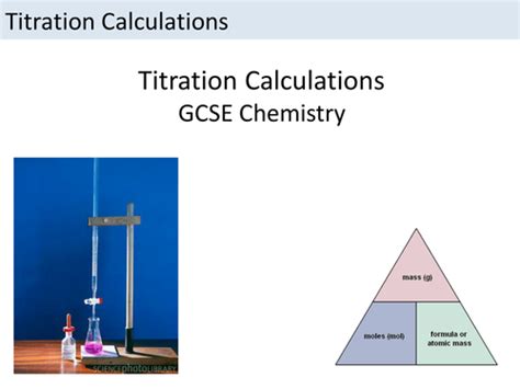 Titration Edexcel 9 1 Separate Triple Science Teaching Resources