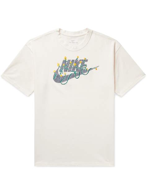 Buy Nike Sportswear Logo Appliquéd Embroidered Cotton Blend Jersey T