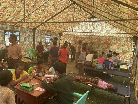 သဘာဝဘေးအန္တရာယ် ကျရောက်သောဒေသများတွင် တပ်မတော်မှ ကူညီကယ်ဆယ် ရေးအဖွဲ့မ