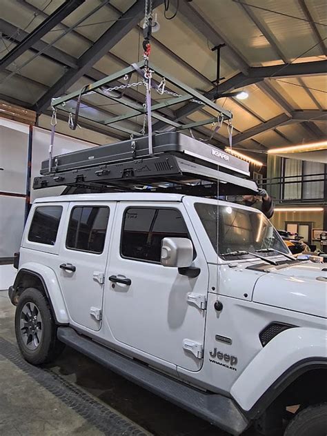 498랭글러 Jl 파워탑 저상형루프렉 아이캠퍼 루프탑텐트 Youtube