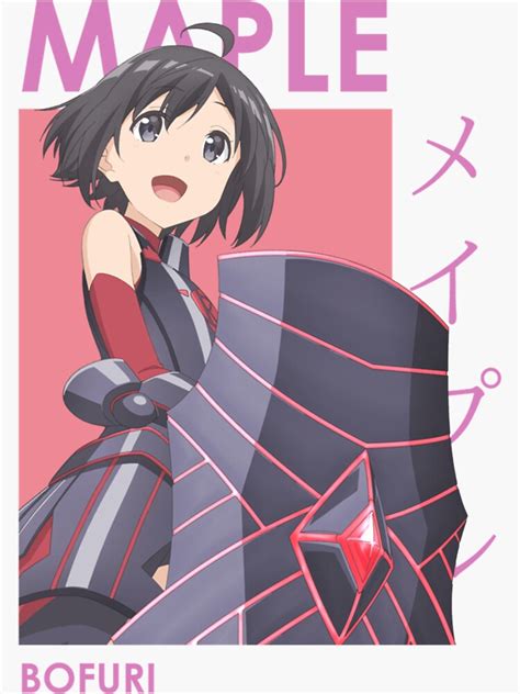 Maple Kaede Honjo Bofuri Card Anime Sticker For Sale By Maximuskova