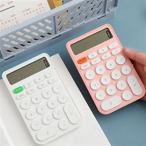 CALCULATRICE Rose Calculatrice À Main Simple Couleur Bonbon Assistant