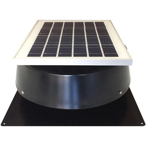 10 Watt Black Solar Powered Roof Mount Exhaust Fan Remington Solar
