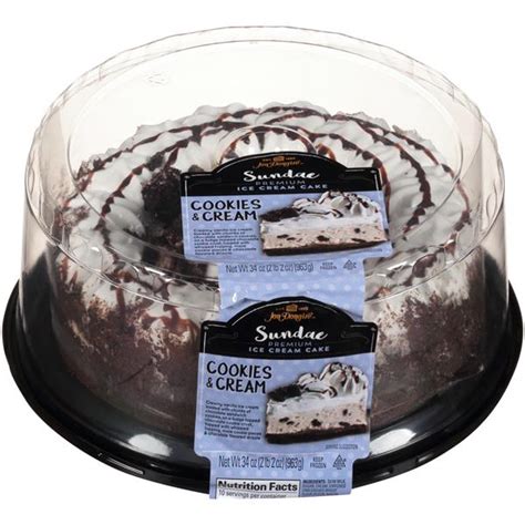 Jon Donaire Sundae Cookies And Cream 8 Premium Ice Cream Cake Hy Vee