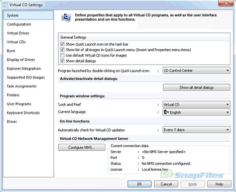 Virtual CD screenshot and download at SnapFiles.com