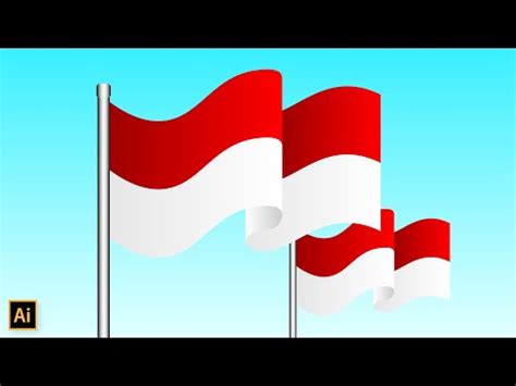 How To Draw Flag Adobe Illustrator Tutorial YouTube