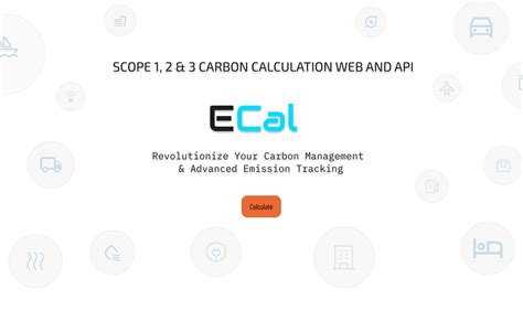 Ecal Emission Calculator Sustainiam