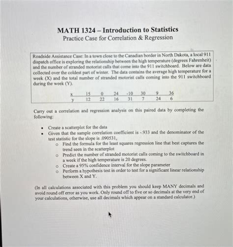 Solved Math 1324 ﻿introduction To Statistics Practice Case