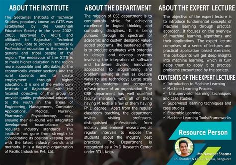 Industry Expert Lecture On Practical Approach Towards Machine Learning Gits