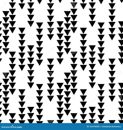 Abstract Seamless Pattern With Graphyc Elements Triangles Avant Garde Collage Style Stock