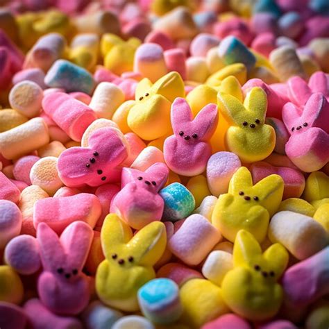 Premium Photo Easter Candy Marshmallow Candy