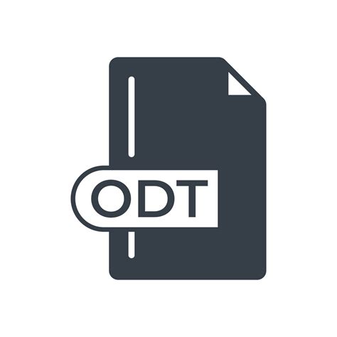 ODT File Format Icon ODT Extension Filled Icon 15426311 Vector Art At Vecteezy