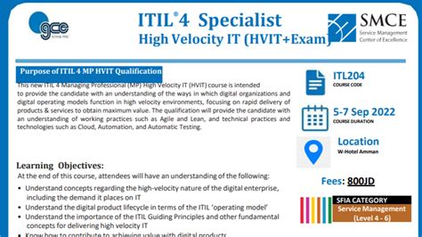 Itil 4 Specialist High Velocity It Hvitexam Linkedin