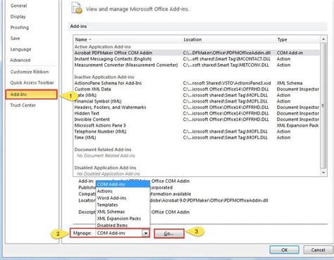 2 Methods To Enable Or Disable Add Ins In Word