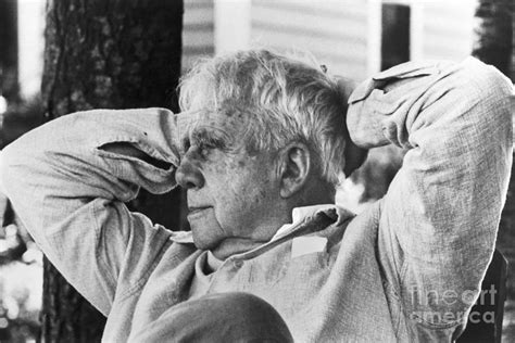 Informal Portrait Of Poet Robert Frost Photograph By Bettmann Fine