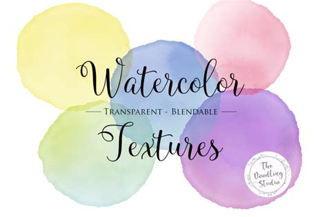 Watercolour Blob Textures By The Doodling Studio Thehungryjpeg Watercolour Blob Textures By The Doodling Studio Thehungryjpeg