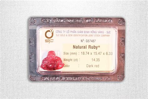 Natural Dark Red Ruby Feng Shui Smilling Happy Good Luck Statue G57487