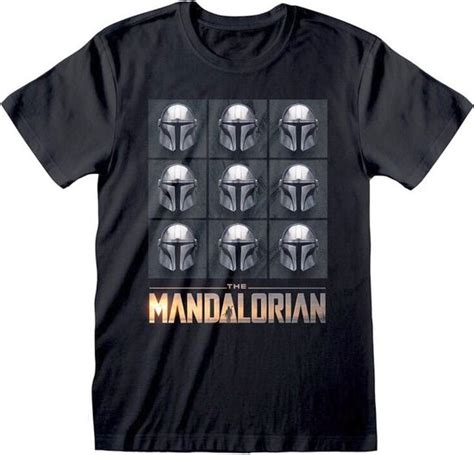 Disney Star Wars The Mandalorian Mando Helmets Mens Tshirt Xl