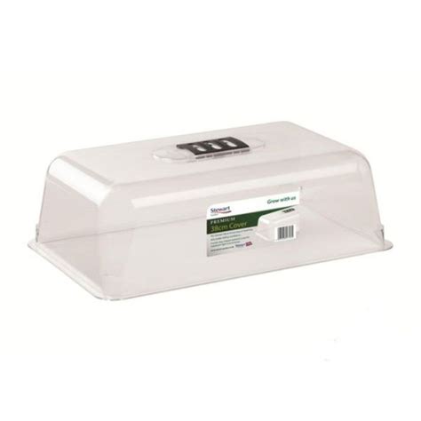 Stewarts 38cm Plastic Premium Propagator Cover Old Railway Line