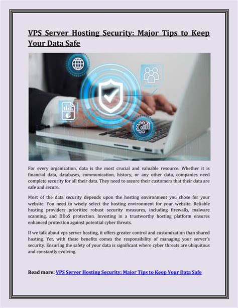 Vps Server Hosting Security Major Tips To Keep Your Data Safepdf Web Hosting Internet