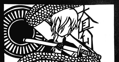 切り絵 刀剣乱舞切り絵【大倶利伽羅】 あかつき（東雲）のイラスト Pixiv