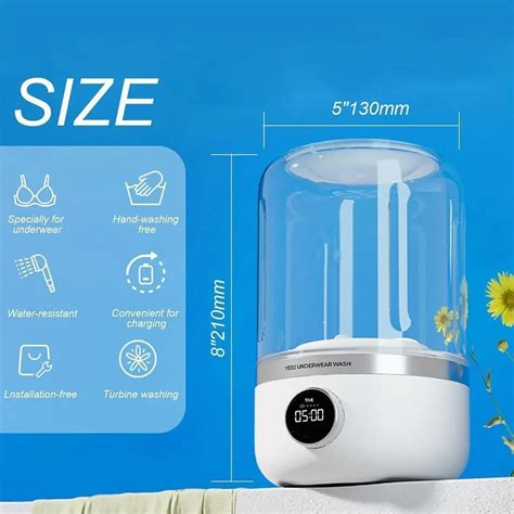 1l Mini Rechargeable Washing Machine Evolution Time Shop