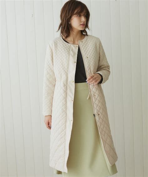 Ketty（ケティ）の「ノーカラーキルティングaラインコート（その他アウター）」 Wear