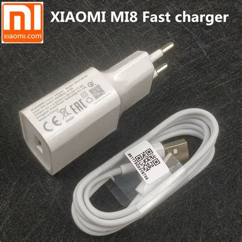 Original EU Xiaomi Fast Charger For Mi 8 Mi8 Mi6 Mix 3 2 2s A1 A2 Max 2 Mi6x 6 6x QC 3 0 Quick