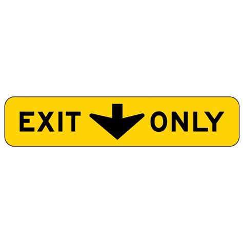 EXIT ONLY SIGN TEMPLATE PosterMyWall OFF