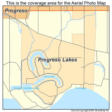 Aerial Photography Map Of Progreso Lakes TX Texas