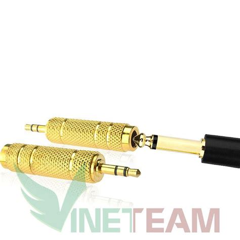 Mua Đầu jack chuyển mm dương ra mm âm chuyển âm thanh từ Smartphone Laptop PC ra Ampli