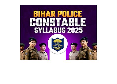 Bihar Police Constable Syllabus 2025 Download Pdf Link Available Check