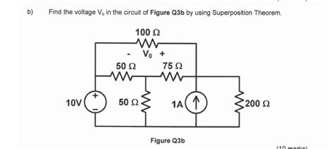 Solved Find The Voltage V 0 In The Circuit Of