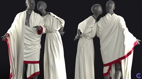Римская тога и греческий хитон Roman Toga And Greek Chiton
