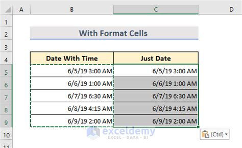 How To Remove Time From Date In Excel 6 Methods Exceldemy