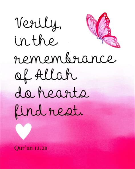 Verily In The Remembrance Of Allah Do Hearts Find Rest Print The