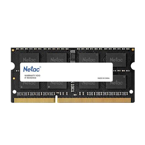 Netac DDR3 RAM 4GB 1600MHz LAPTOP Memory RAM 1.35V PC3-12800 204-Pin SO ...