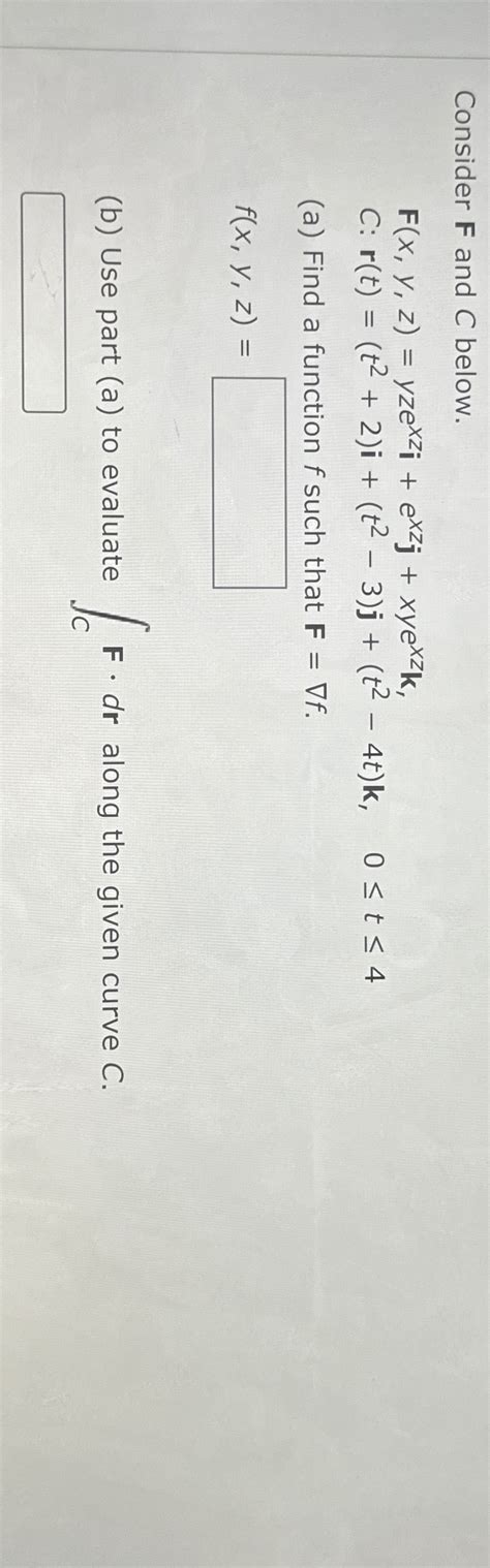 Solved Consider F And C Chegg Com