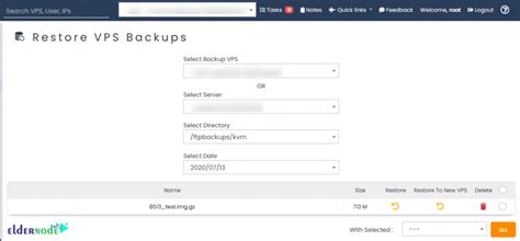 How To Create And Restore Backup On Virtualizor