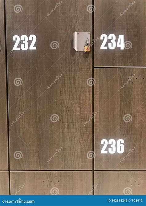 Lockers For Storing Objects In A Locker Room Stock Image Image Of
