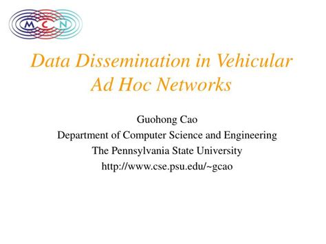 Ppt Data Dissemination In Vehicular Ad Hoc Networks Powerpoint