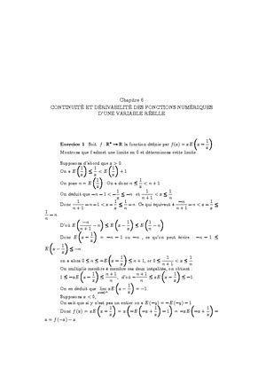 Exercices Corrig S Sur Les Nombres R Els Cours D Analyse Chapitre Nombres R Els Exercice
