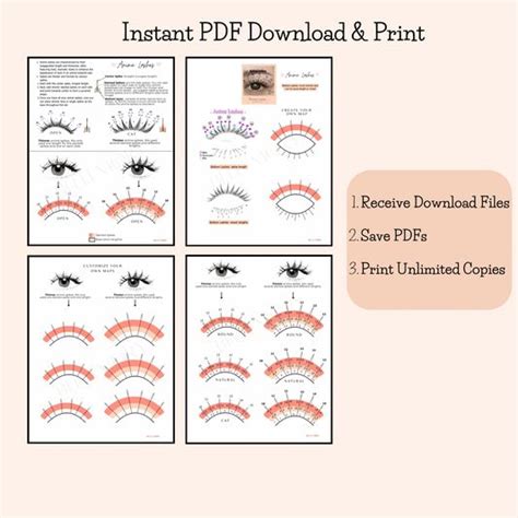 Bellemory Lash Sponge And Mapping Charts Lashes Eyelashes Tutorial