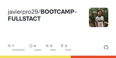 Github Javierpro Bootcamp Fullstact