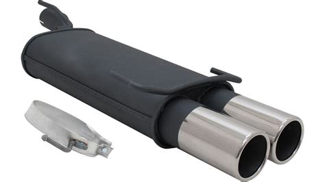 Silencieux Ar En Acier Sorties 2x90mm N Design Pour Opel Astra F Cc