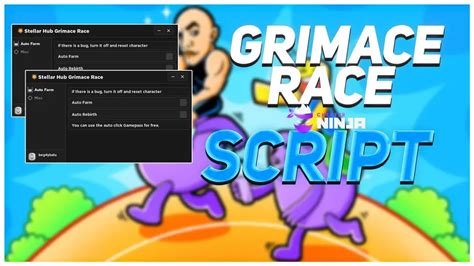 Grimace Race Script Roblox Pastebin Cheat Cheater Ninja