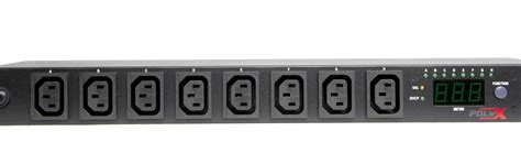 Pduex Sw 16a 08h Pduexpert 1u 8 Way Horizontal Ip Switched Pdu Kvm Solutions